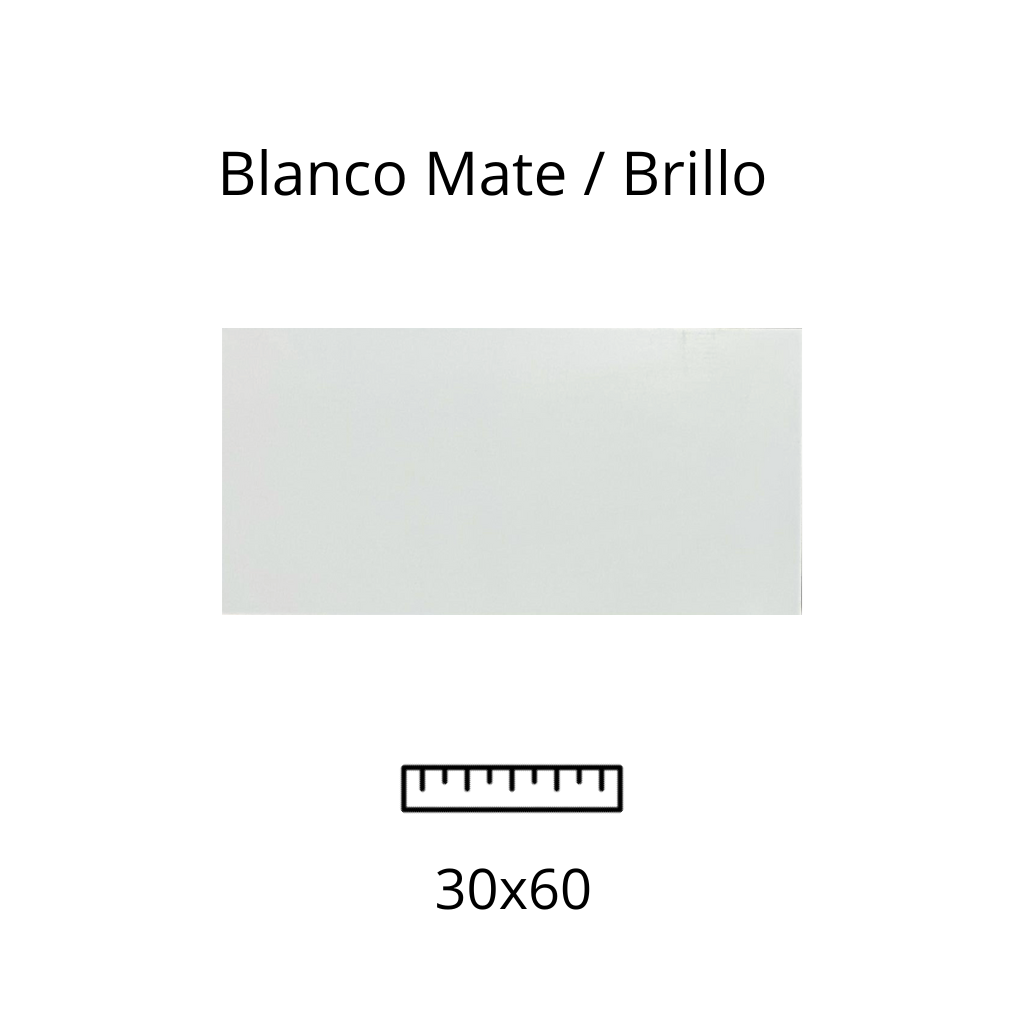 Blanco Mate / Brillo 30x60 – CERAMIKA
