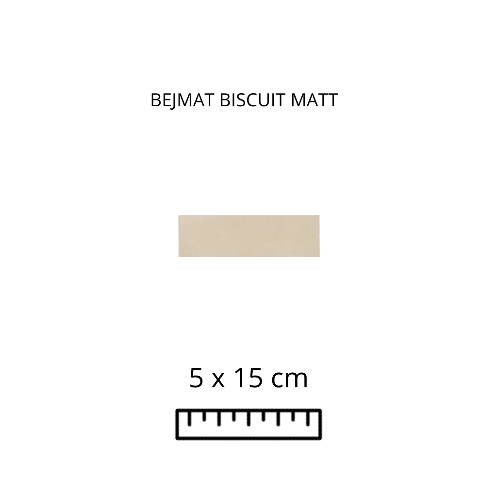 Bejmat Biscuit Matt 5X15 – CERAMIKA