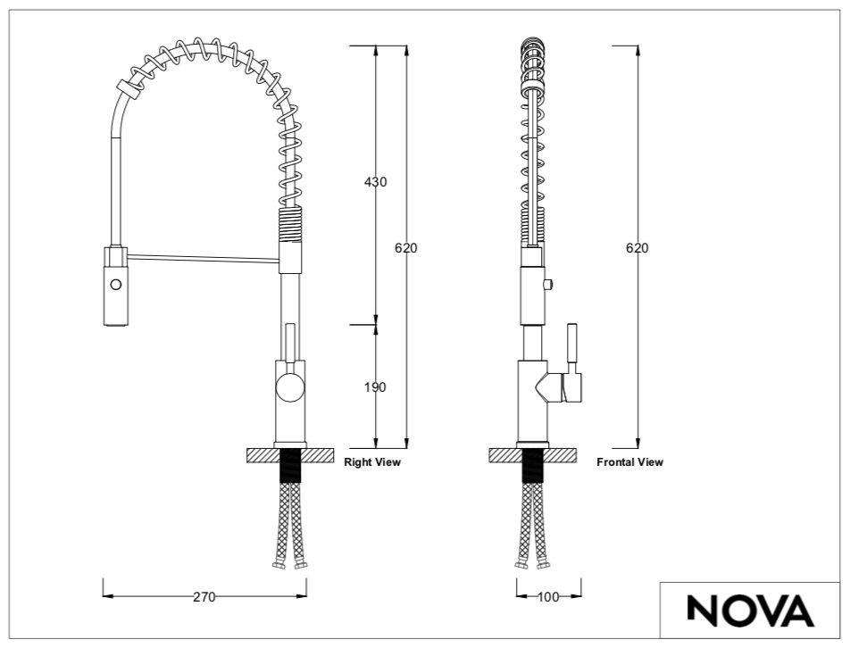 Stella Inox Brushed Kitchen Faucet – CERAMIKA